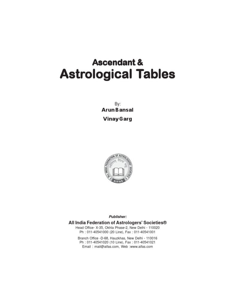 Astrological Table English PDF | PDF | Foreign Language Studies ...