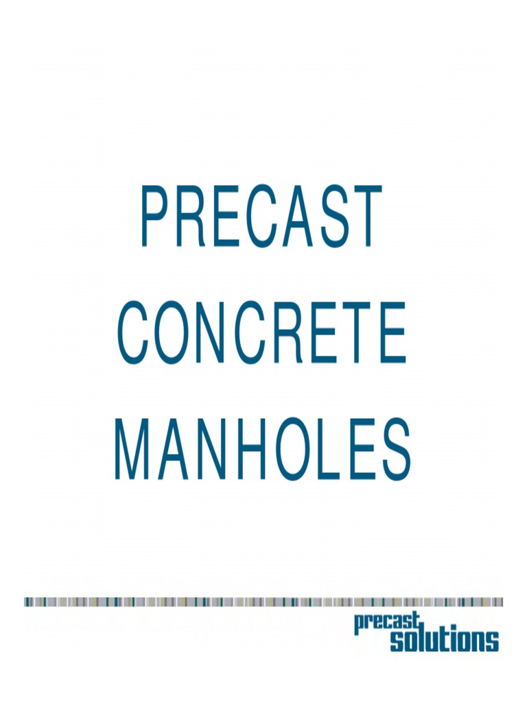 Precast Concrete Manholes Overview | PDF