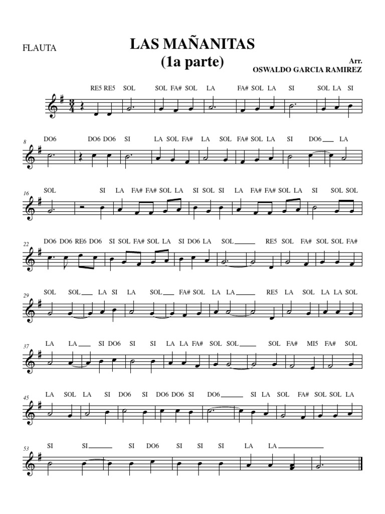 Las Mañanitas 2012 | PDF