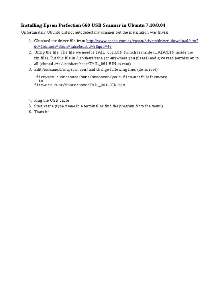 Ubuntu Scanner Setup Guide | PDF
