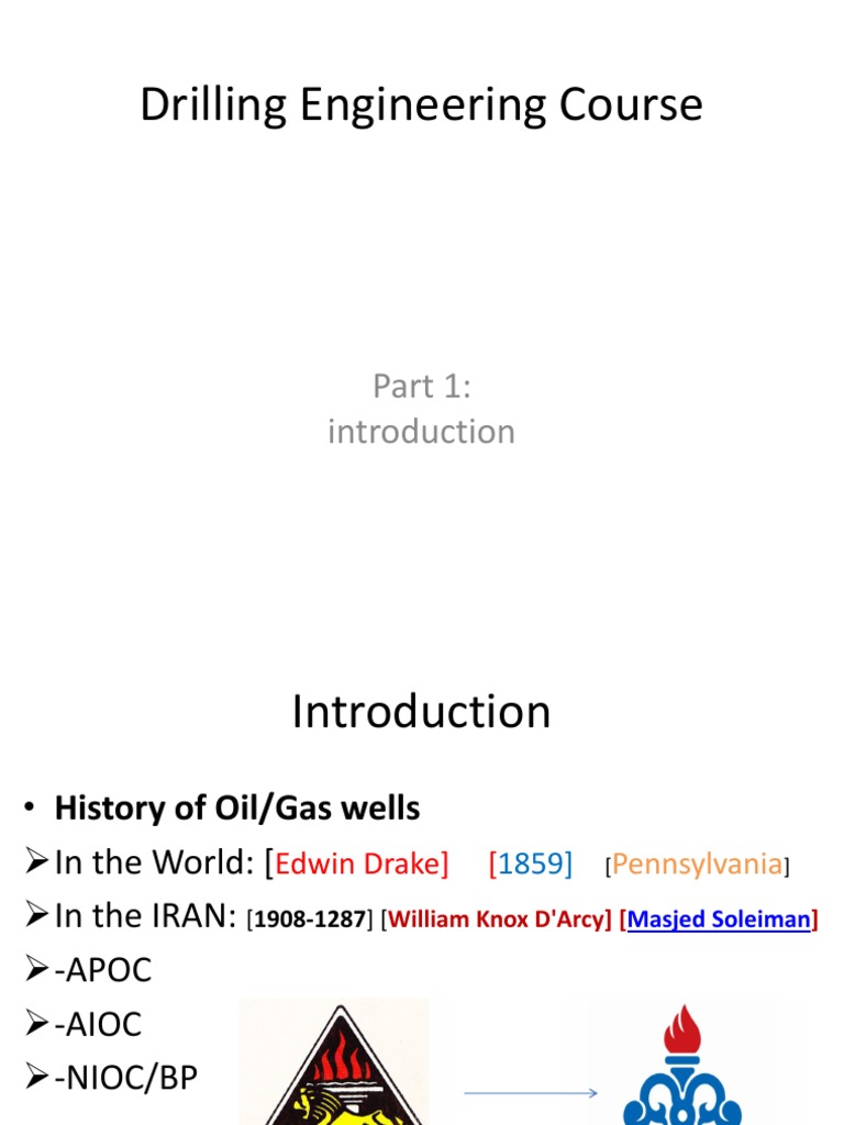 Drilling Engineering Course Overview | PDF | Technology & Engineering