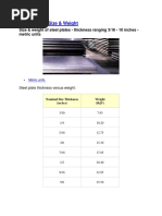 CHQ Plate WT Chart | PDF