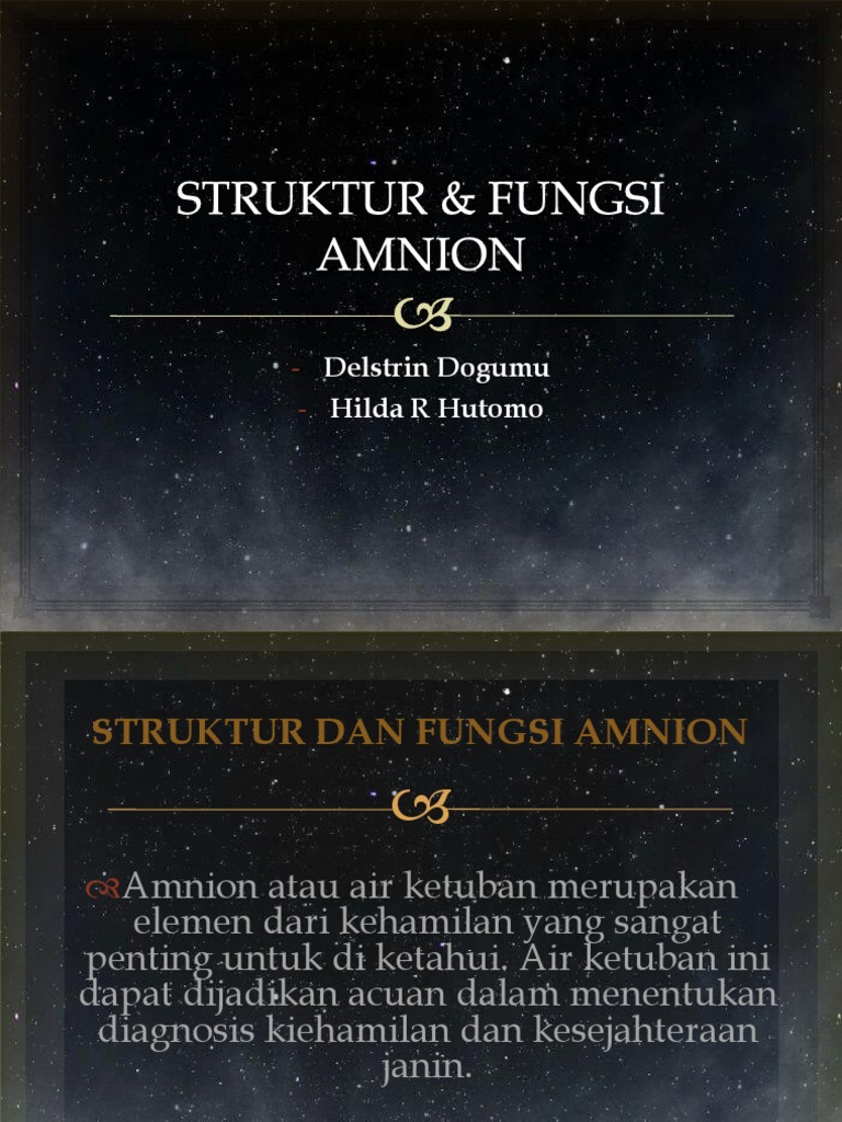Struktur & Fungsi Amnion | PDF