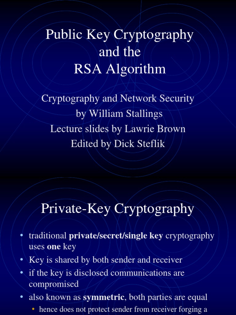 RSA | PDF | Public Key Cryptography | Key (Cryptography)