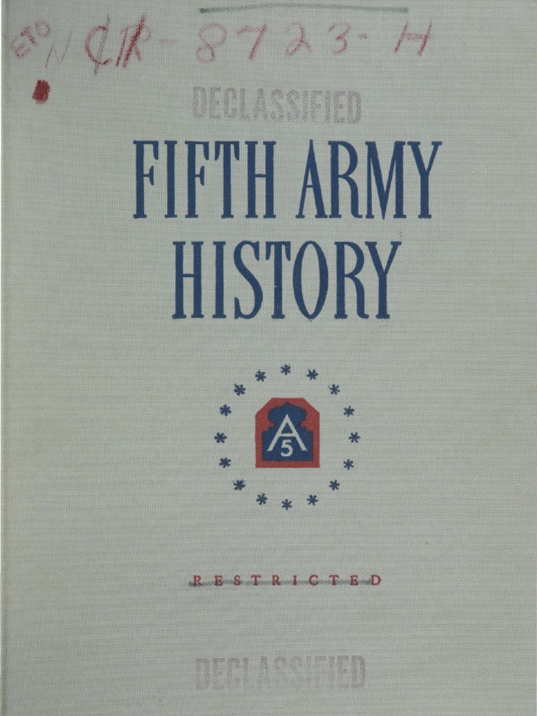 WWII 5th Army History | PDF | Division (Military) | Military Organization