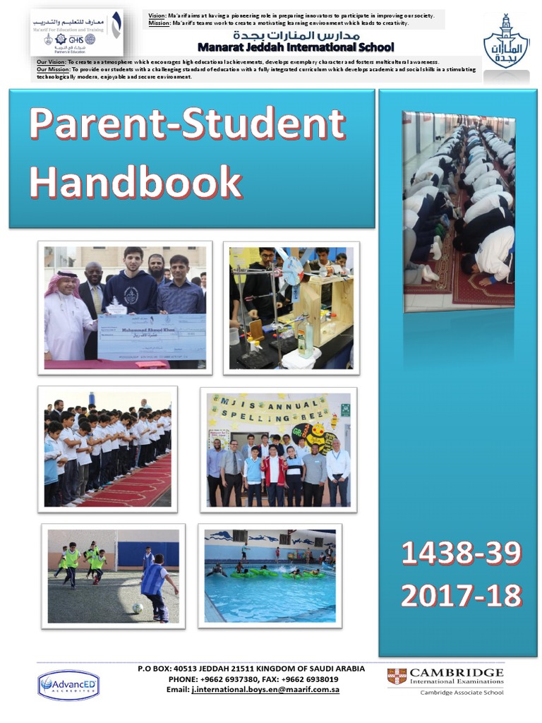Parent Student Handbook 2017 | PDF | Teachers | Test (Assessment)