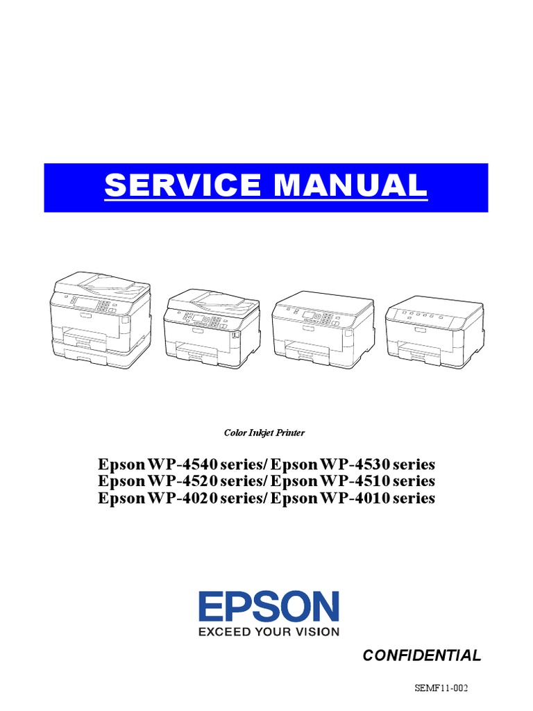 Epson WP-4540 4530 4520 4510 4020 4010 PDF | PDF | Image Scanner ...