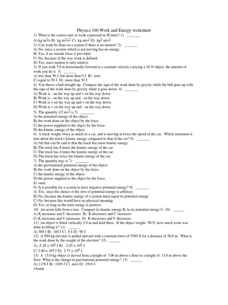 work-and-energy-worksheet-pdf-potential-energy-force