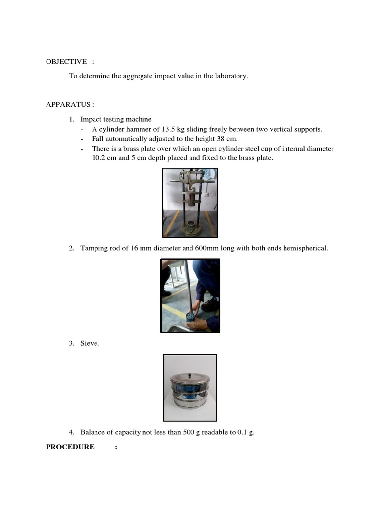 Aggregate Impact Value Test | PDF | Construction Aggregate | Road