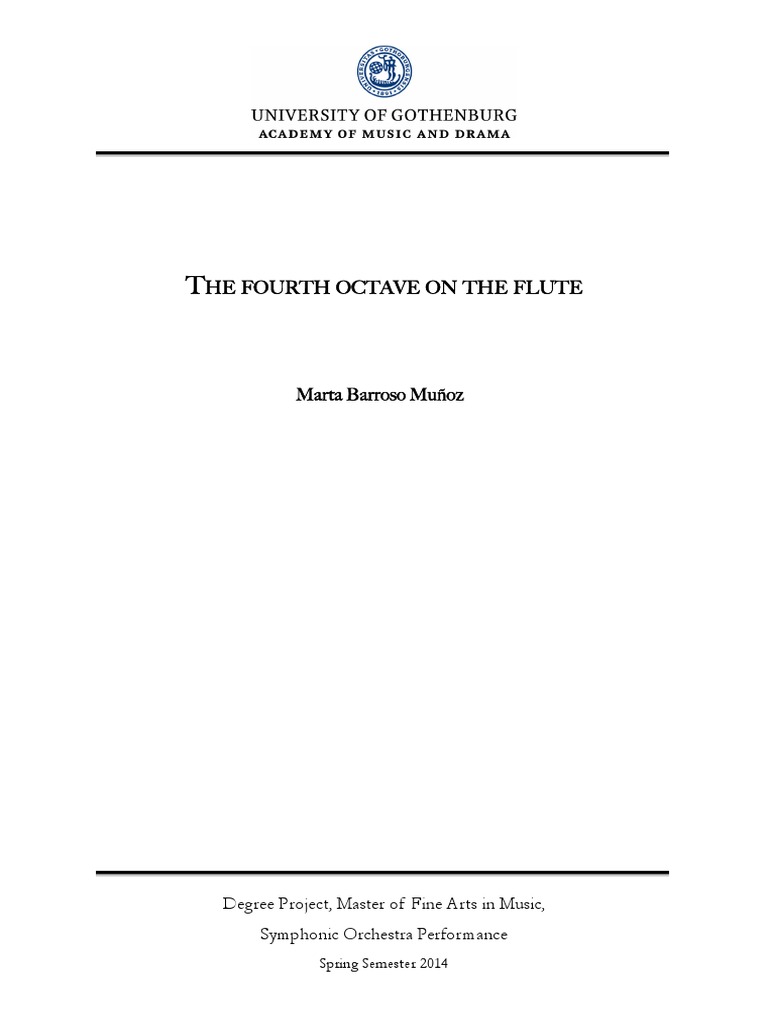 Flute Fingerings - 4th Octave | PDF | Flute | Pitch (Music)