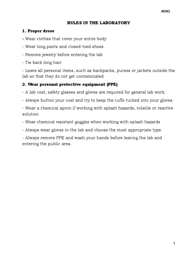 #0302 - Rules in The Laboratory | PDF