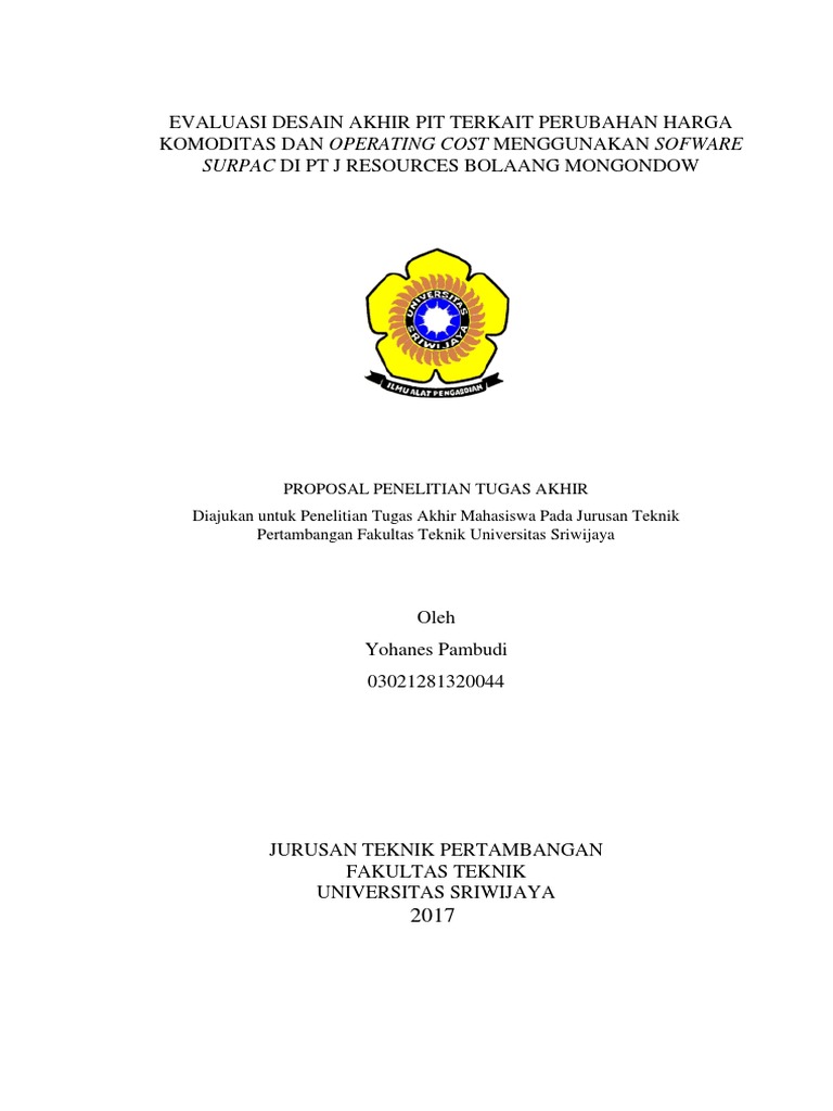 Evaluasi Desain Pit Pertambangan Emas | PDF | Teknologi & Rekayasa