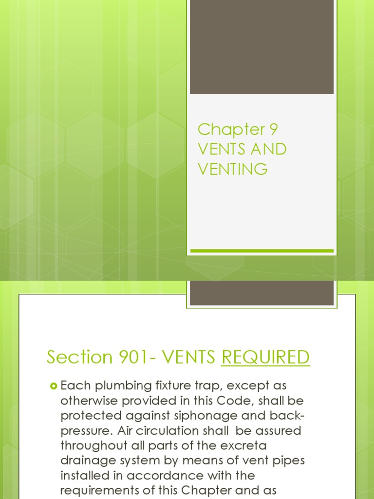 Plumbing Venting Code Requirements | PDF | Plumbing | Sanitary Sewer