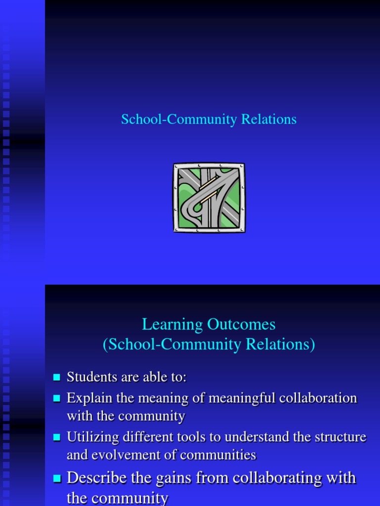 School Community Relations | PDF | Community | Public Relations