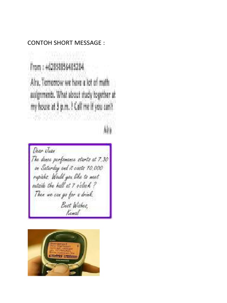 Contoh Short Message | PDF
