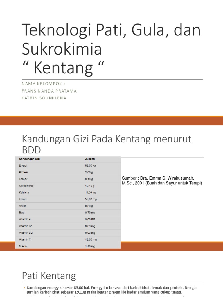 Pati Kentang | PDF