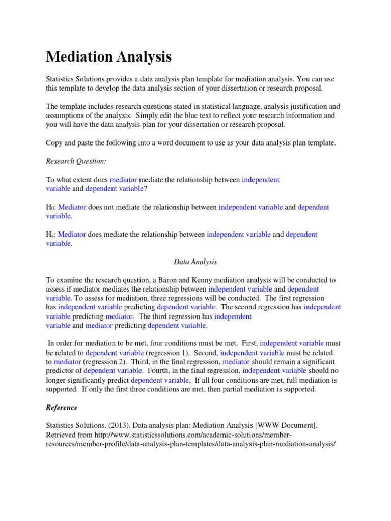 Mediation and Moderation Analysis | Regression Analysis | Data Analysis