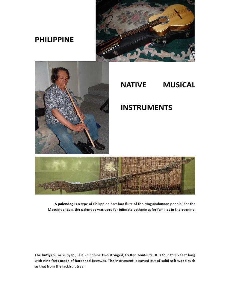 Philippine Native Musical Instruments | PDF | Musical Instruments ...
