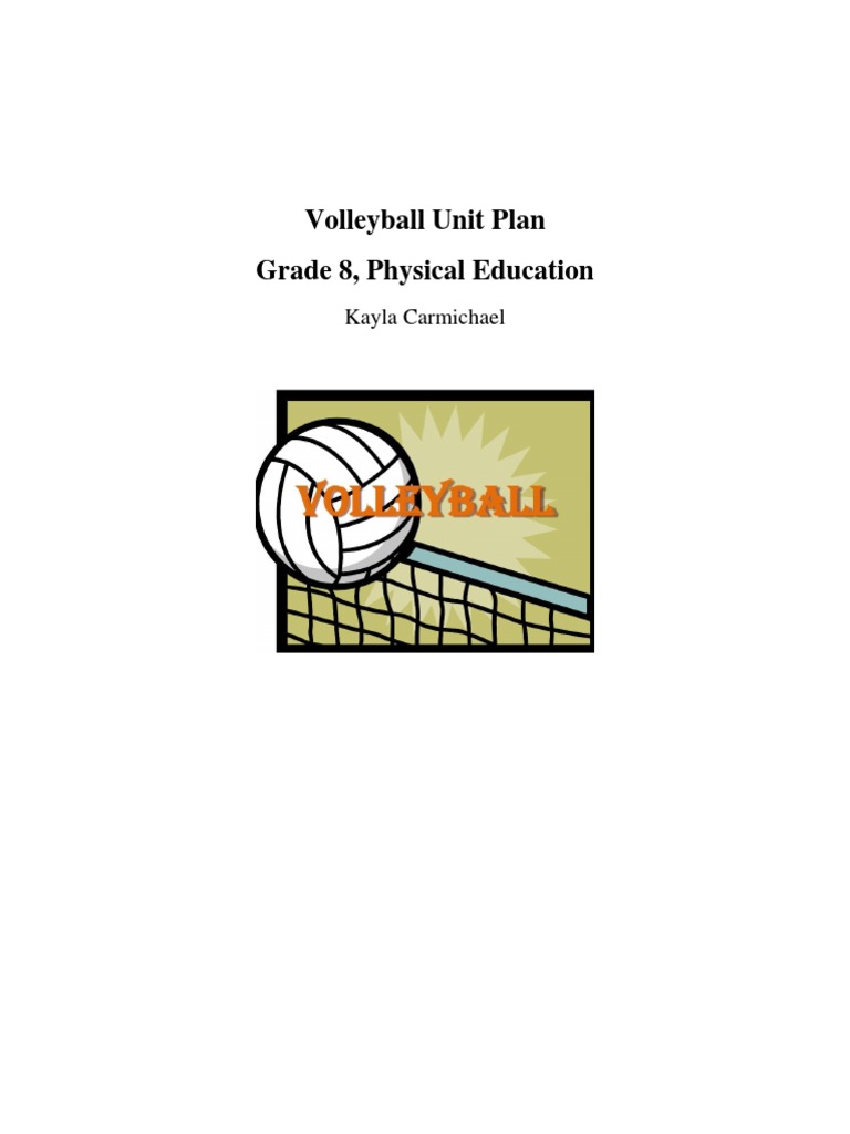 Volleyball Unit Plan | Download Free PDF | Classroom Management ...