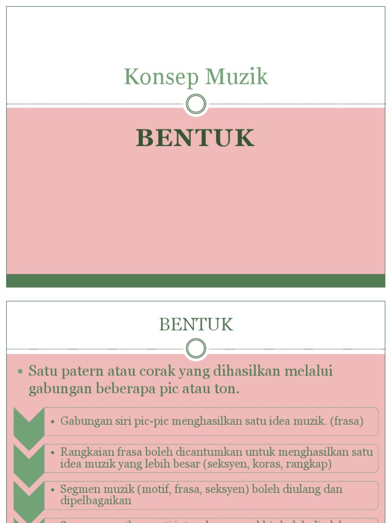 Konsep Muzik (BENTUK) | PDF