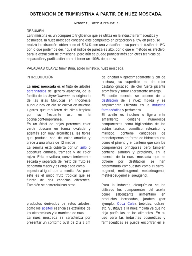 Trimiristina PDF | PDF