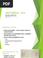 Text in Multimedia | PDF | Typefaces | Serif