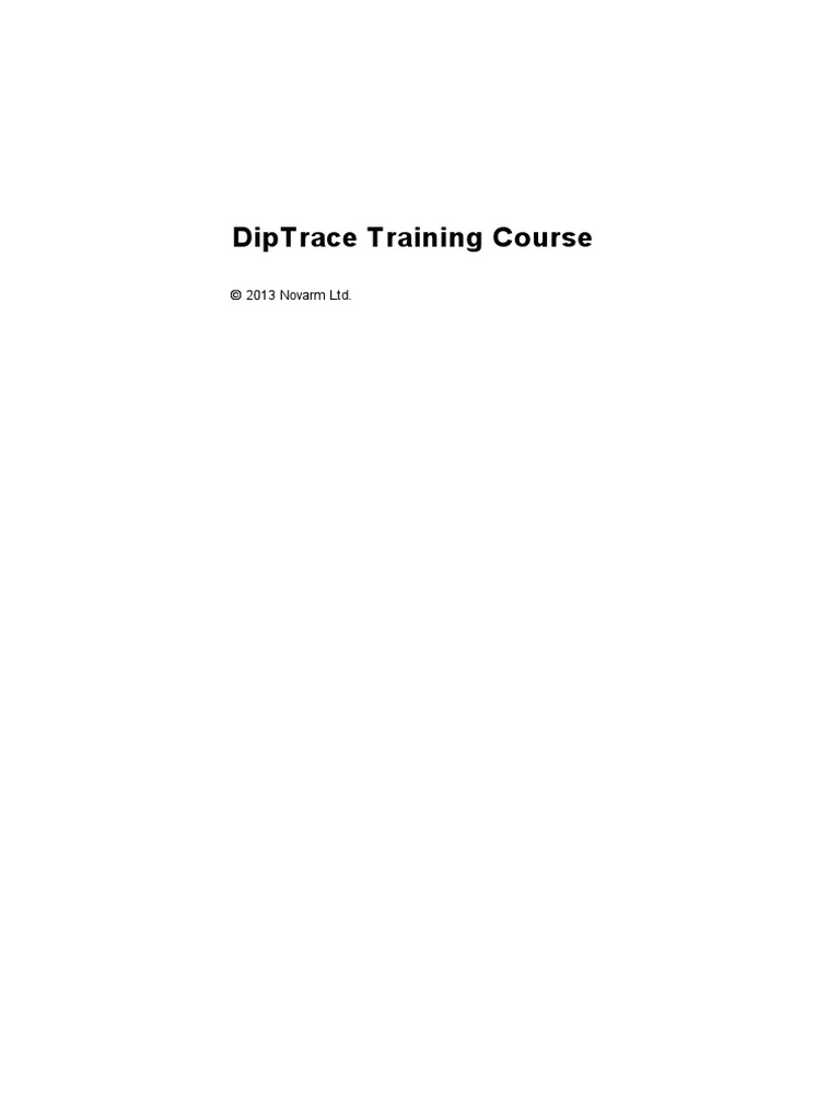 Dip Trace | PDF | Printed Circuit Board | 64 Bit Computing