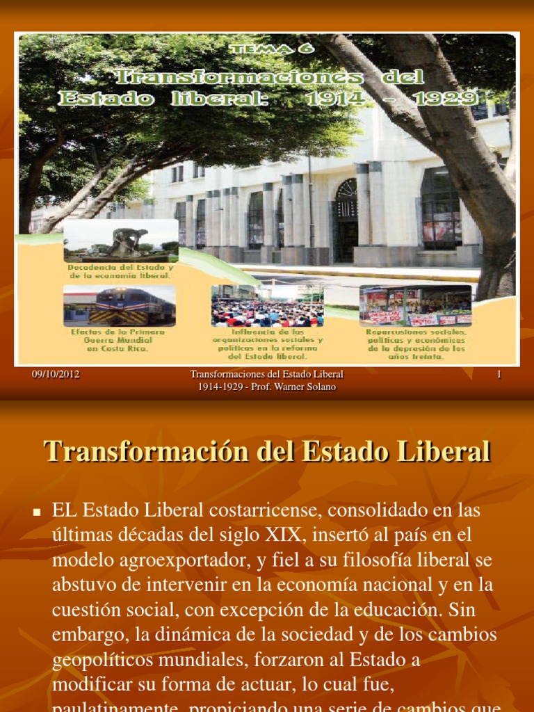 Tema 6 Transformaciones Del Estado Liberal | PDF | Gran depresion ...