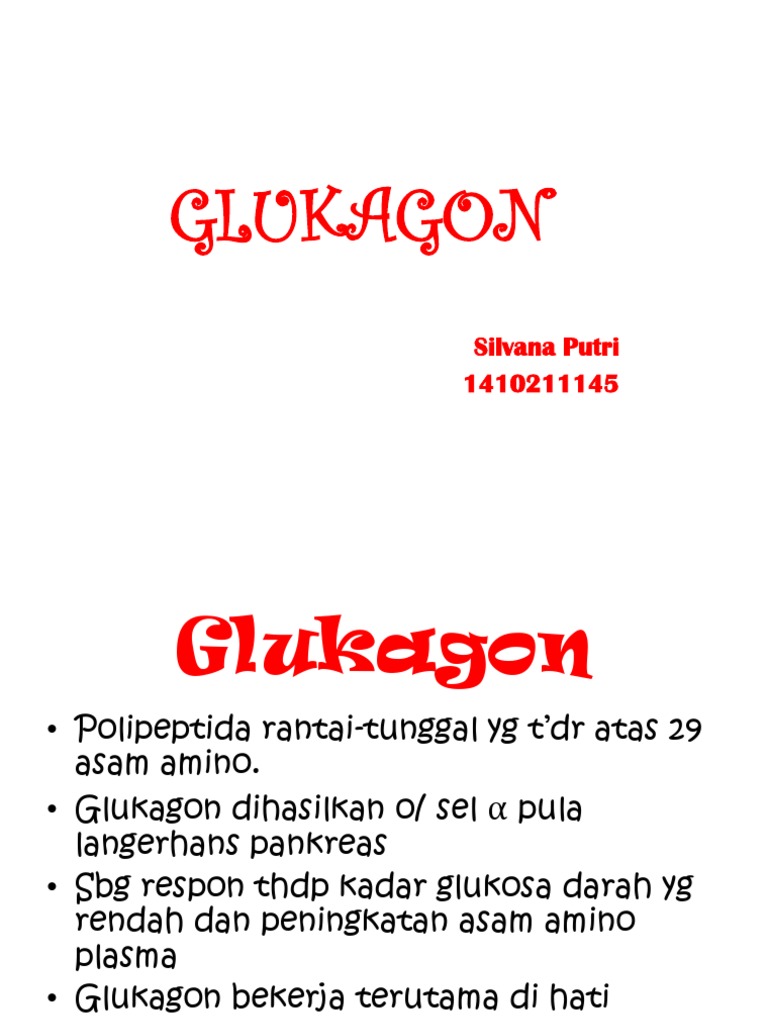 Glukagon | PDF | Kesehatan Holistik | Sains & Matematika