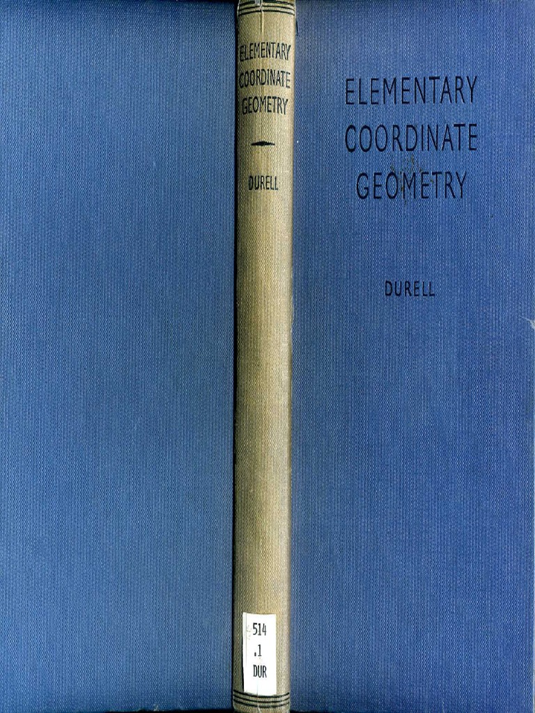 1960 Elementary Coordinate Geometry - Durell | PDF