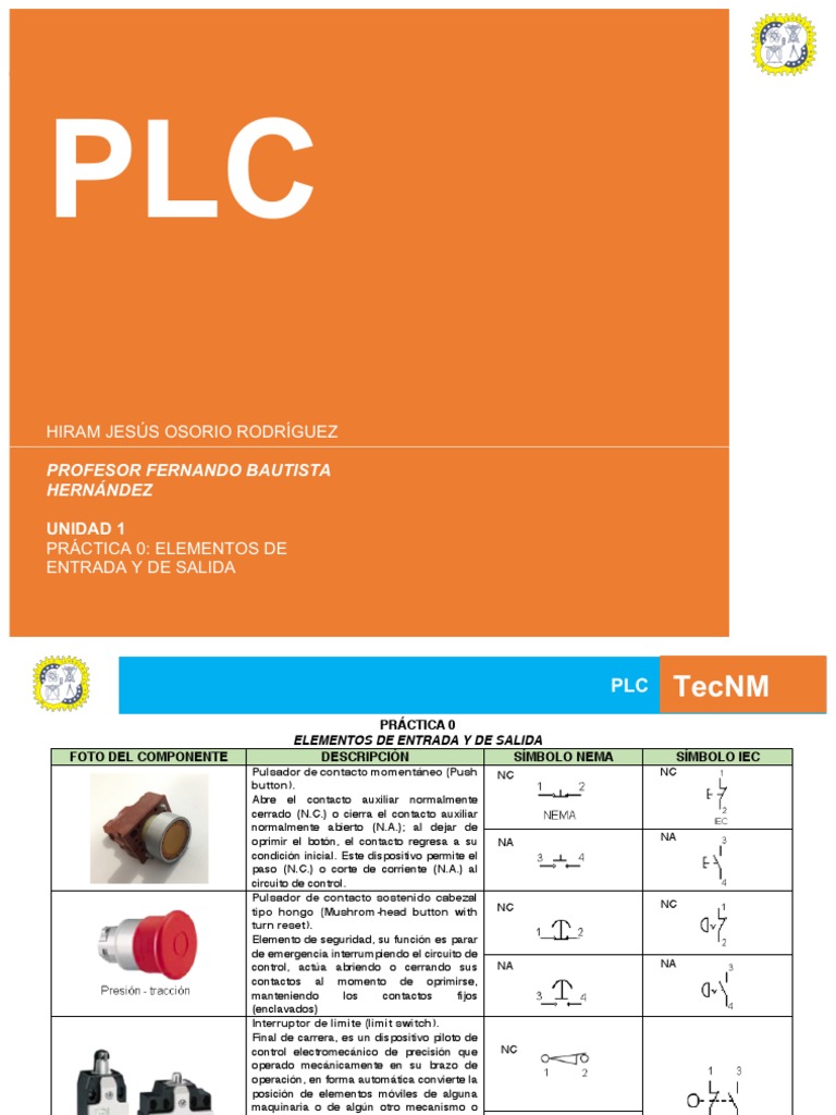 Simbología IEC-NEMA de Dispositivos para PLC | Electricidad ...