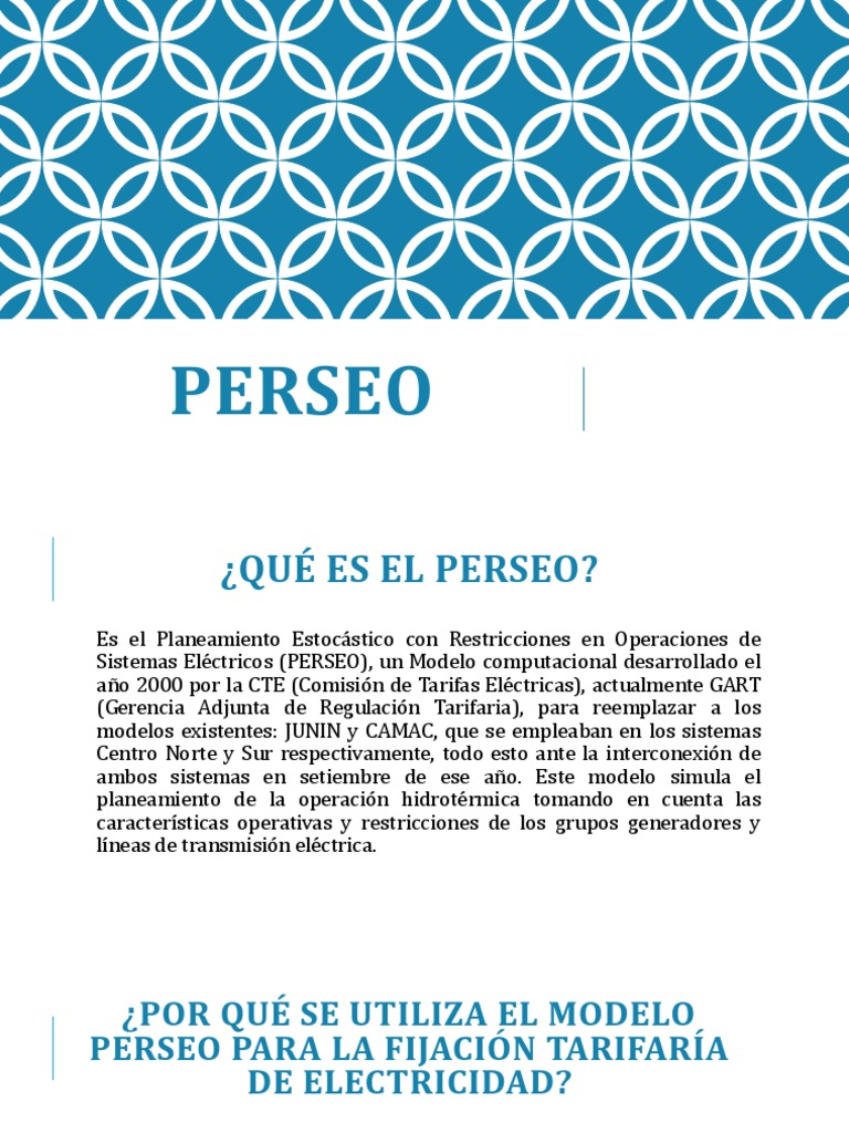 PERSEO | PDF | Archivo de computadora | Reservorio