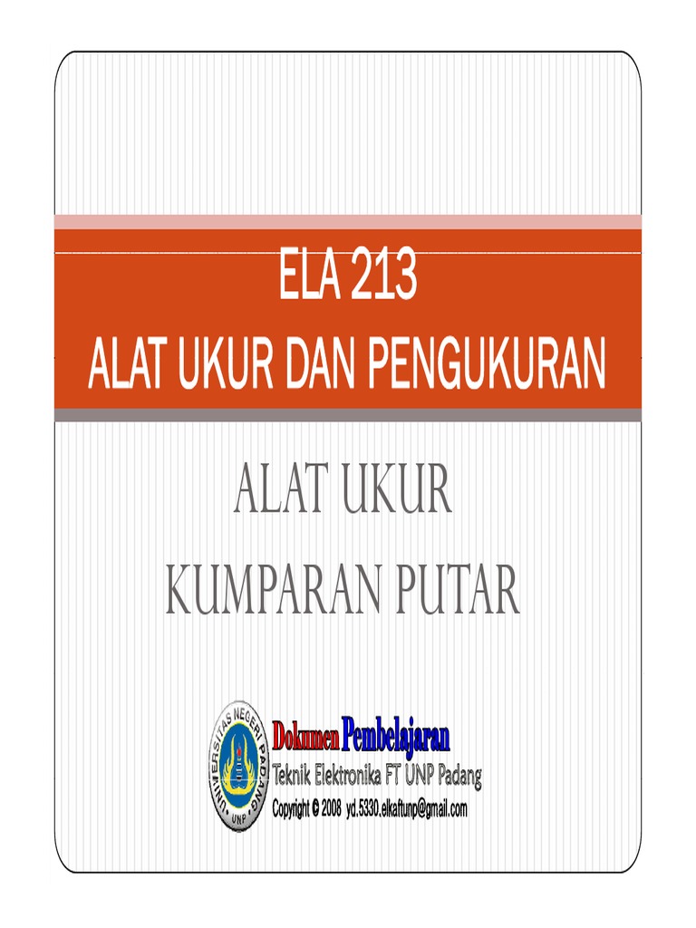 Alat Ukur Kumparan Putar dan Fungsinya | PDF