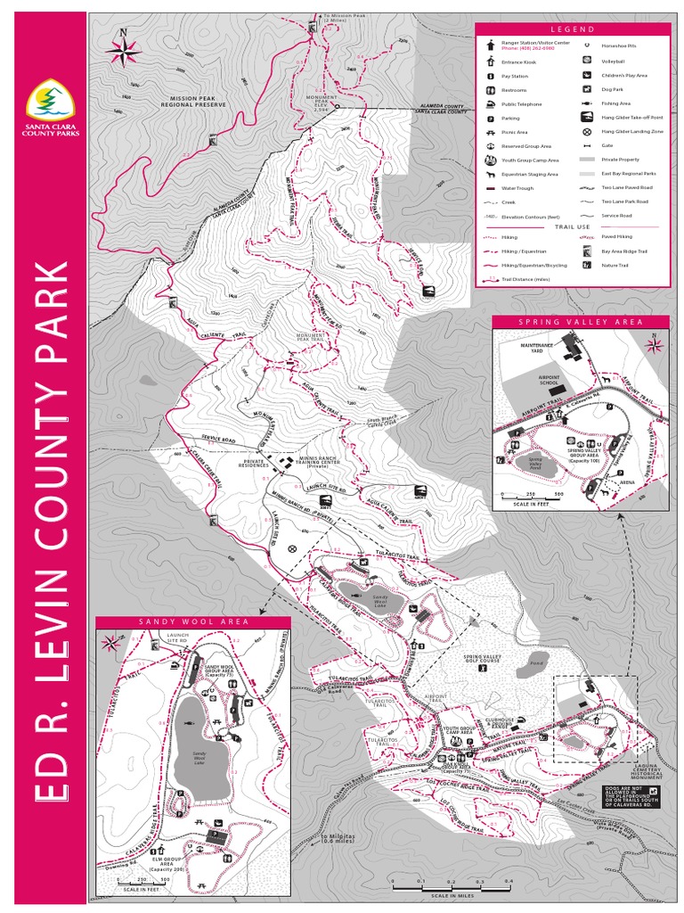 Ed Levin Guide Map | Download Free PDF | Human Power | Road Infrastructure