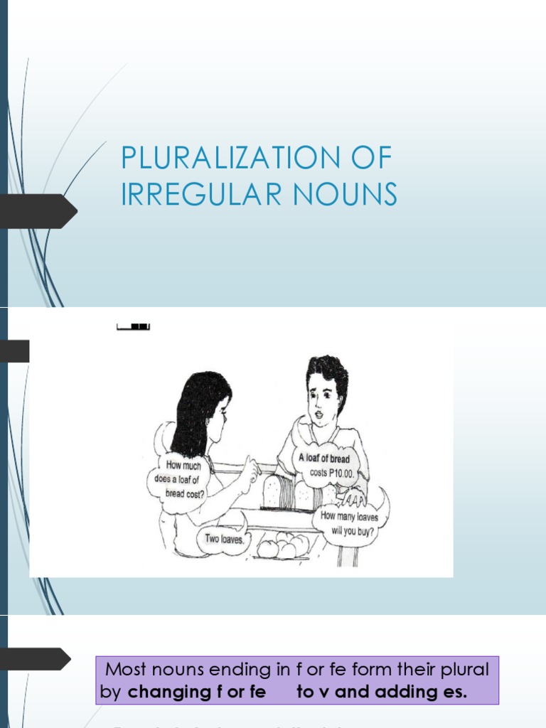 Pluralization of Irregular Nouns | PDF