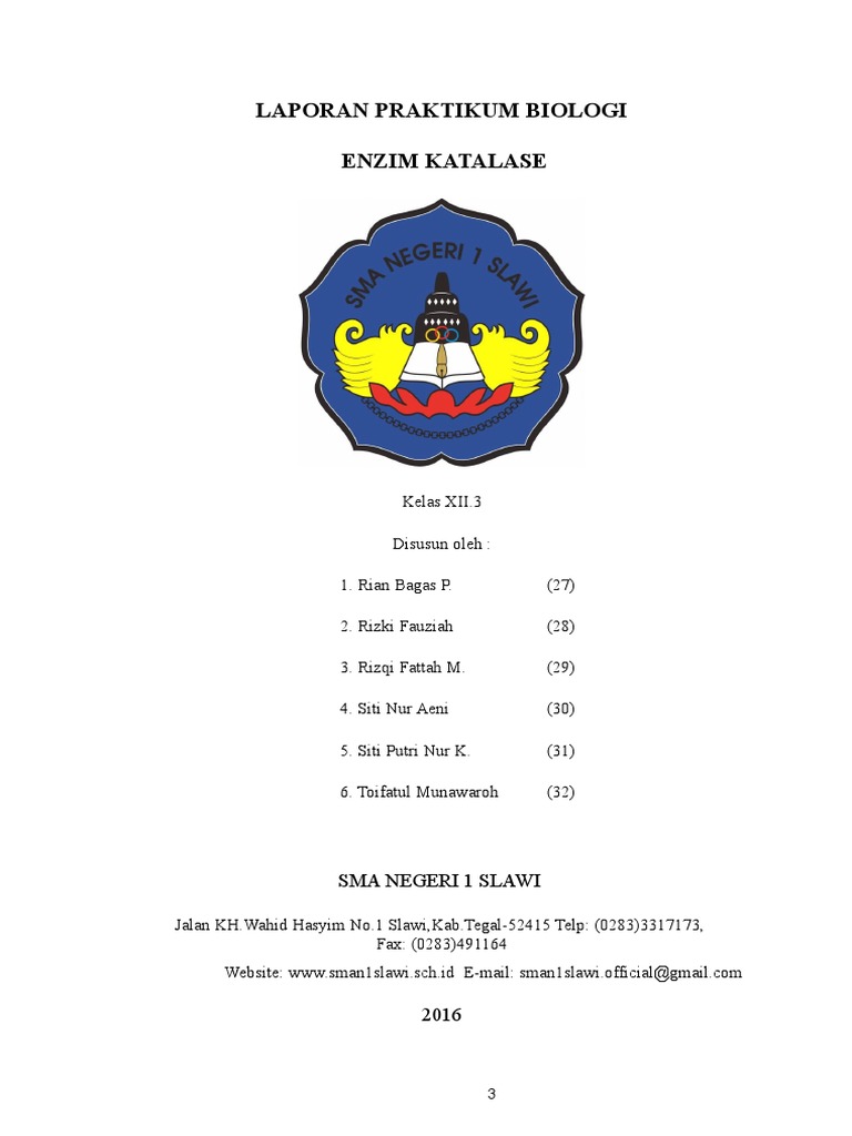 Laporan Praktikum Enzim Katalase | PDF