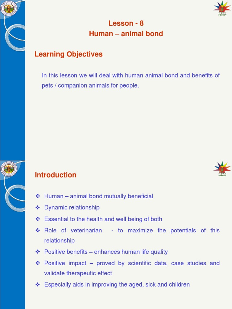 Human-Animal Bond Benefits | PDF | Pet | Attachment Theory