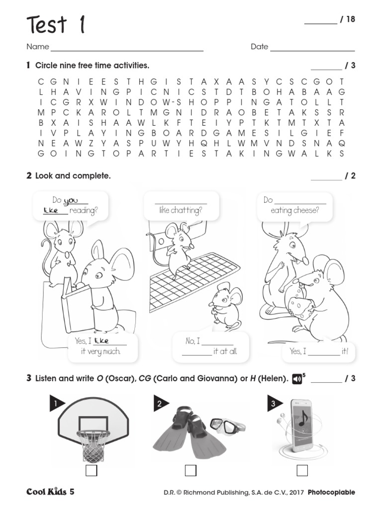 Cool Test 1 | PDF | Leisure | Sports