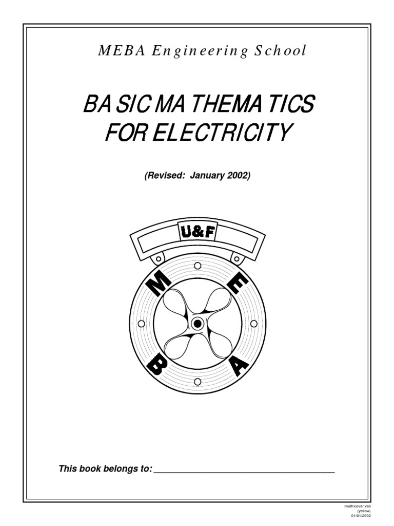 Basic Mathematics For Electricity PDF | PDF | Volt | Trigonometric ...