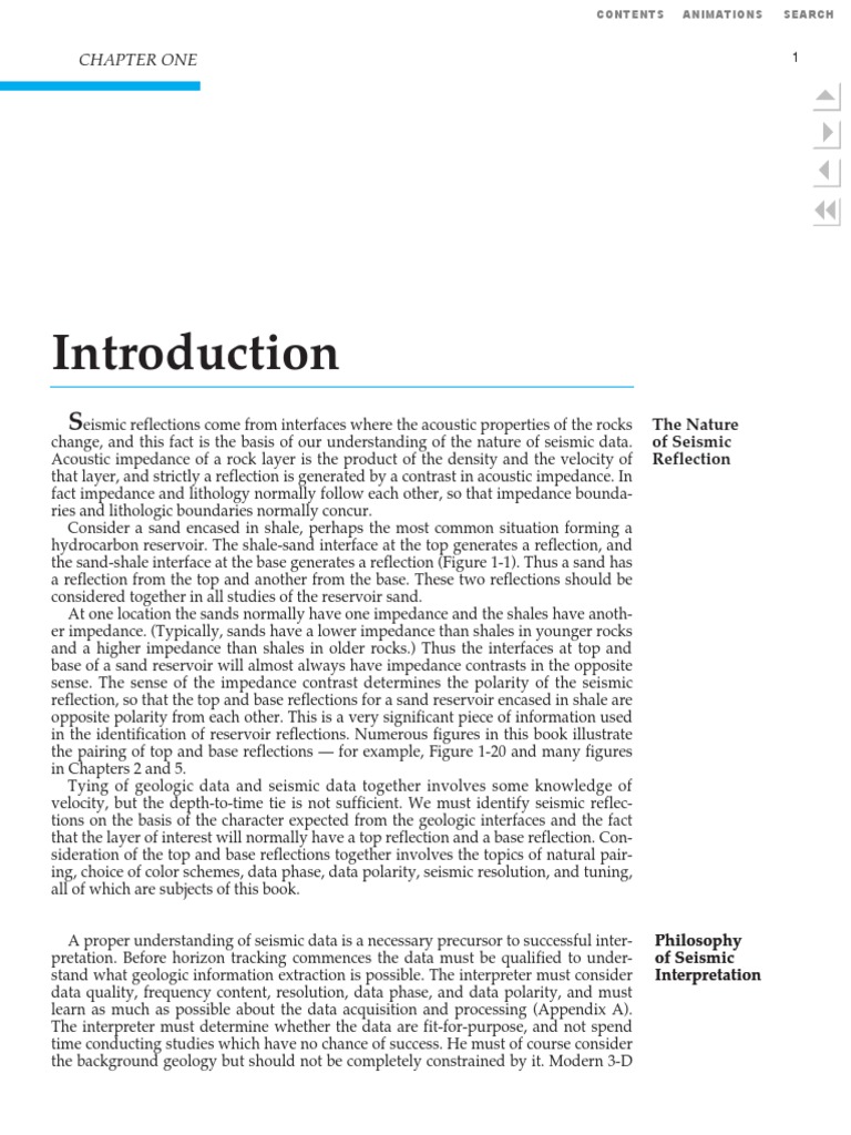 Interpretation of Three Dimensional Seismic Data | PDF | Reflection ...