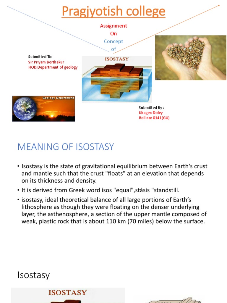 Presentation (4) Isostasy | PDF | Geomorphology | Earth Sciences
