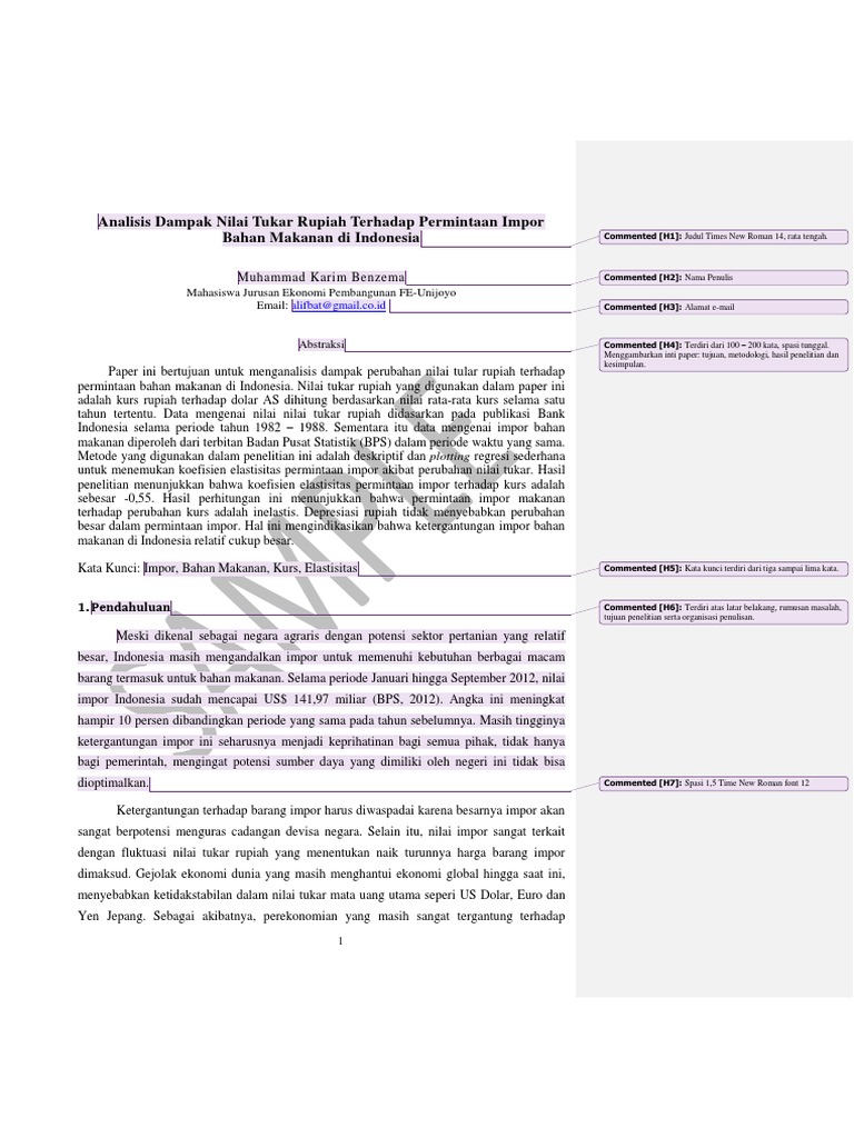 Contoh Paper Sederhana | PDF