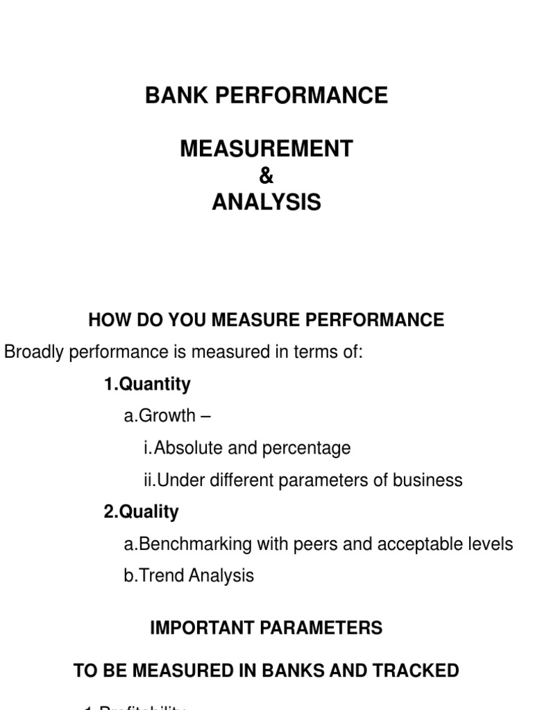 Bank Performance Measurement & Analysis & PCA | PDF | Market Liquidity ...