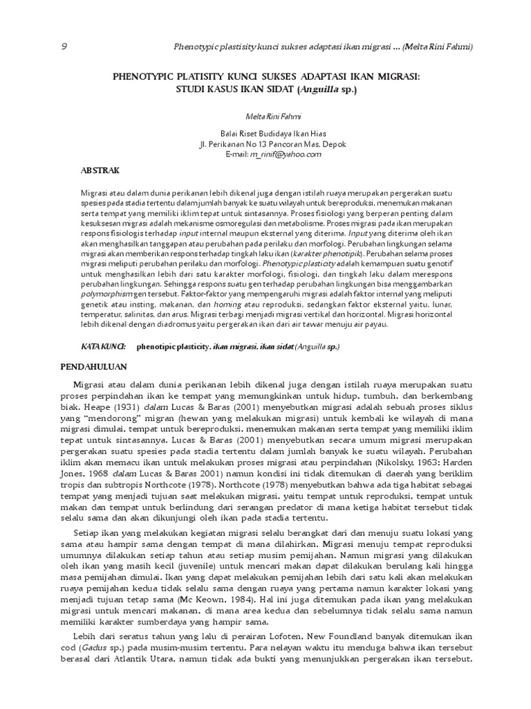 Migrasi Ikan PDF | PDF