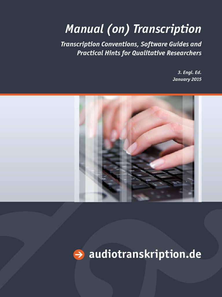 Manual On Transcription | PDF | Qualitative Research | Interview