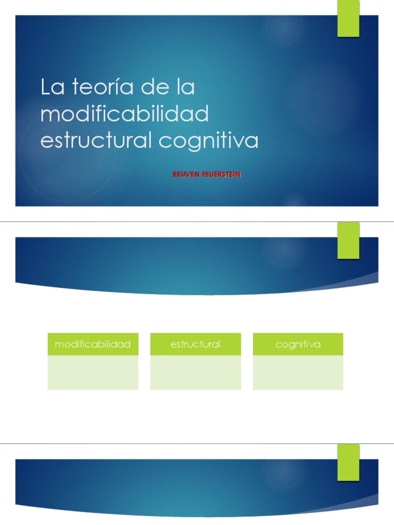 La-Teoría-De-La Modificabilidad Estructural Cognitiva | PDF ...