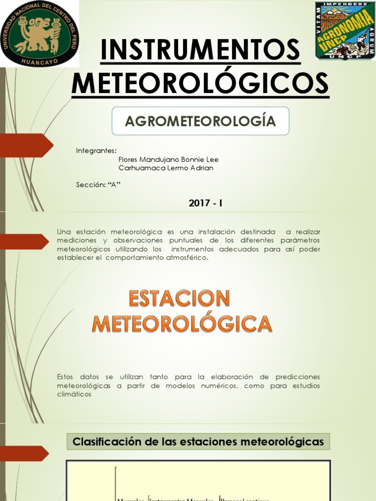 Instrumentos Meteorologicos | PDF | Meteorología | Ciencias atmosféricas