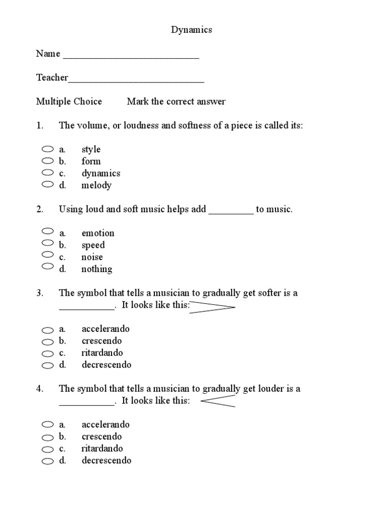 Dynamics 4 5 Test Pdf Leisure Semiotics