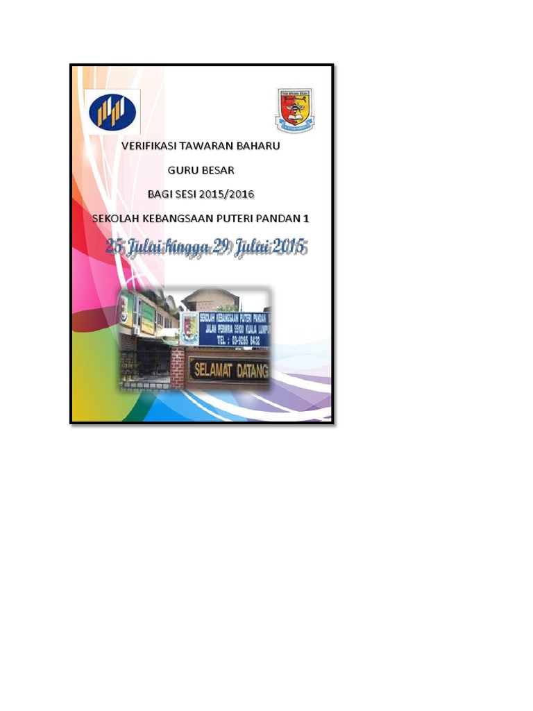 Muka Depan Buku Program