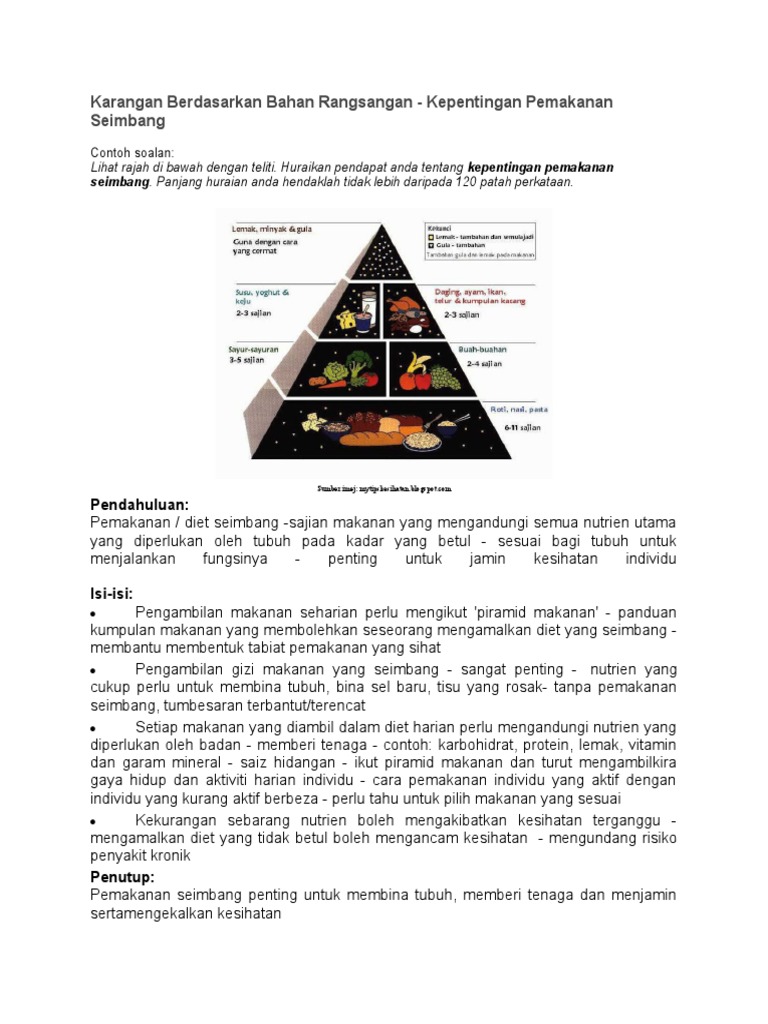 Karangan Berdasarkan Bahan Rangsangan | PDF